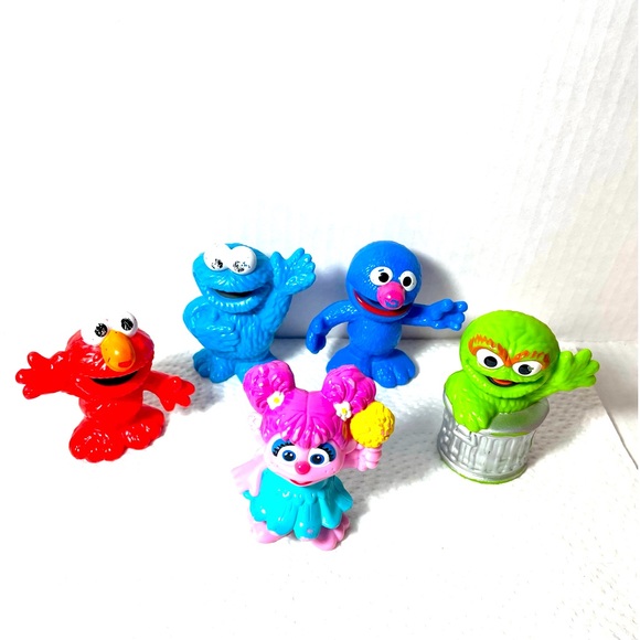 Hasbro | Toys | Sesame Street Figures Topper 5pc Lot Elmo Zoe Cookie ...
